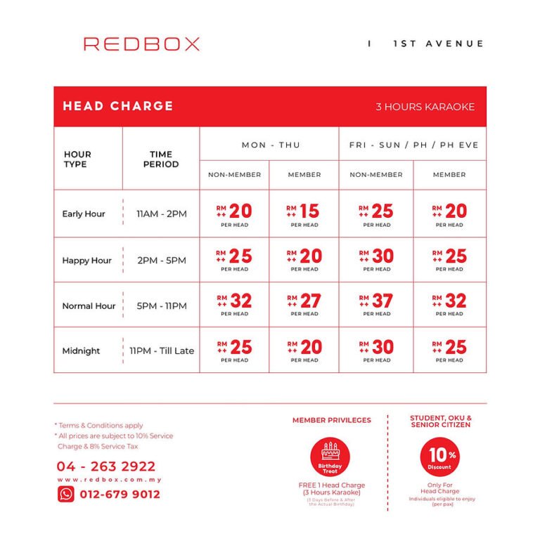 Red Box Karaoke – 1st Avenue Penang