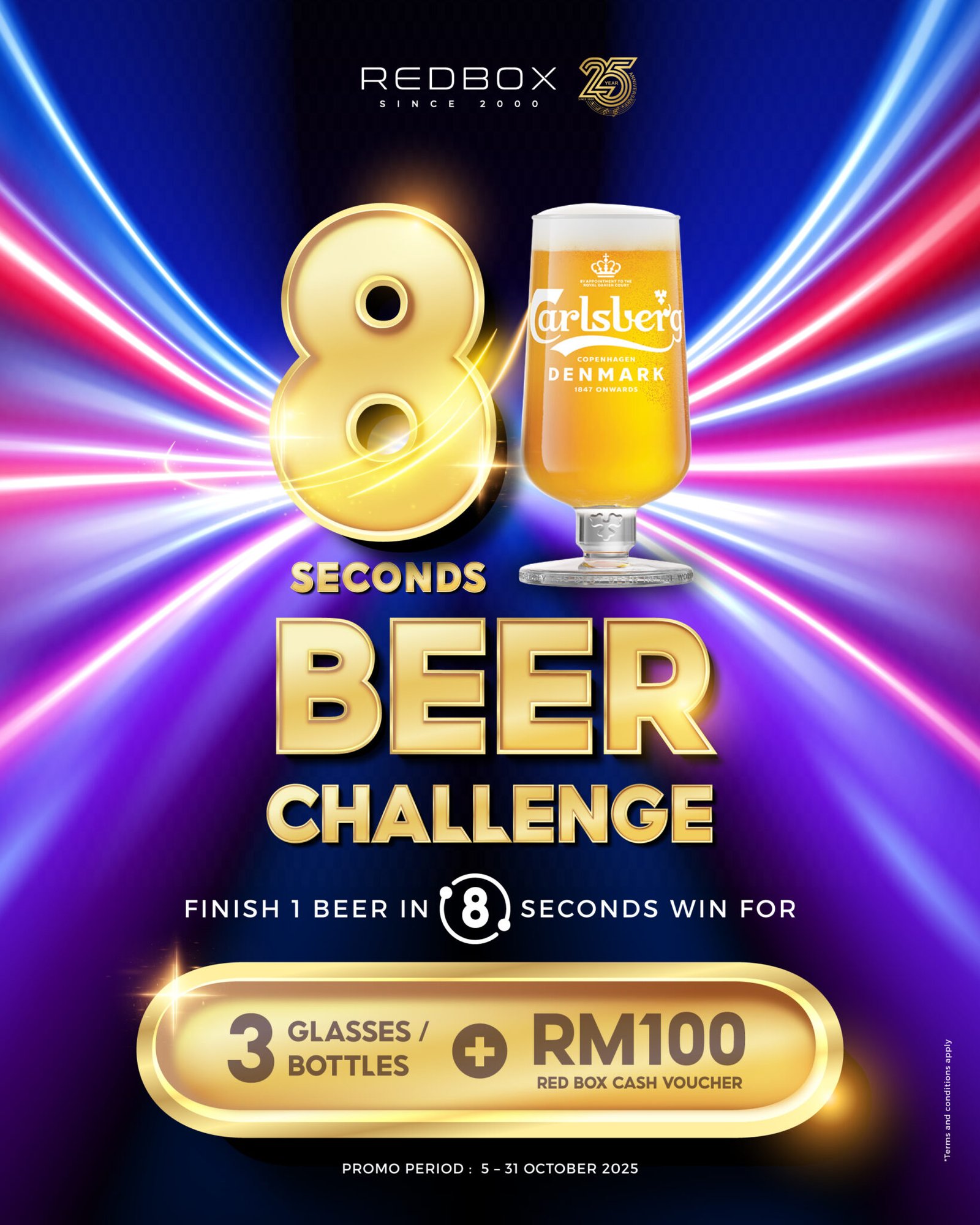 8 Second Beer Challenge - Red Box Karaoke Malaysia